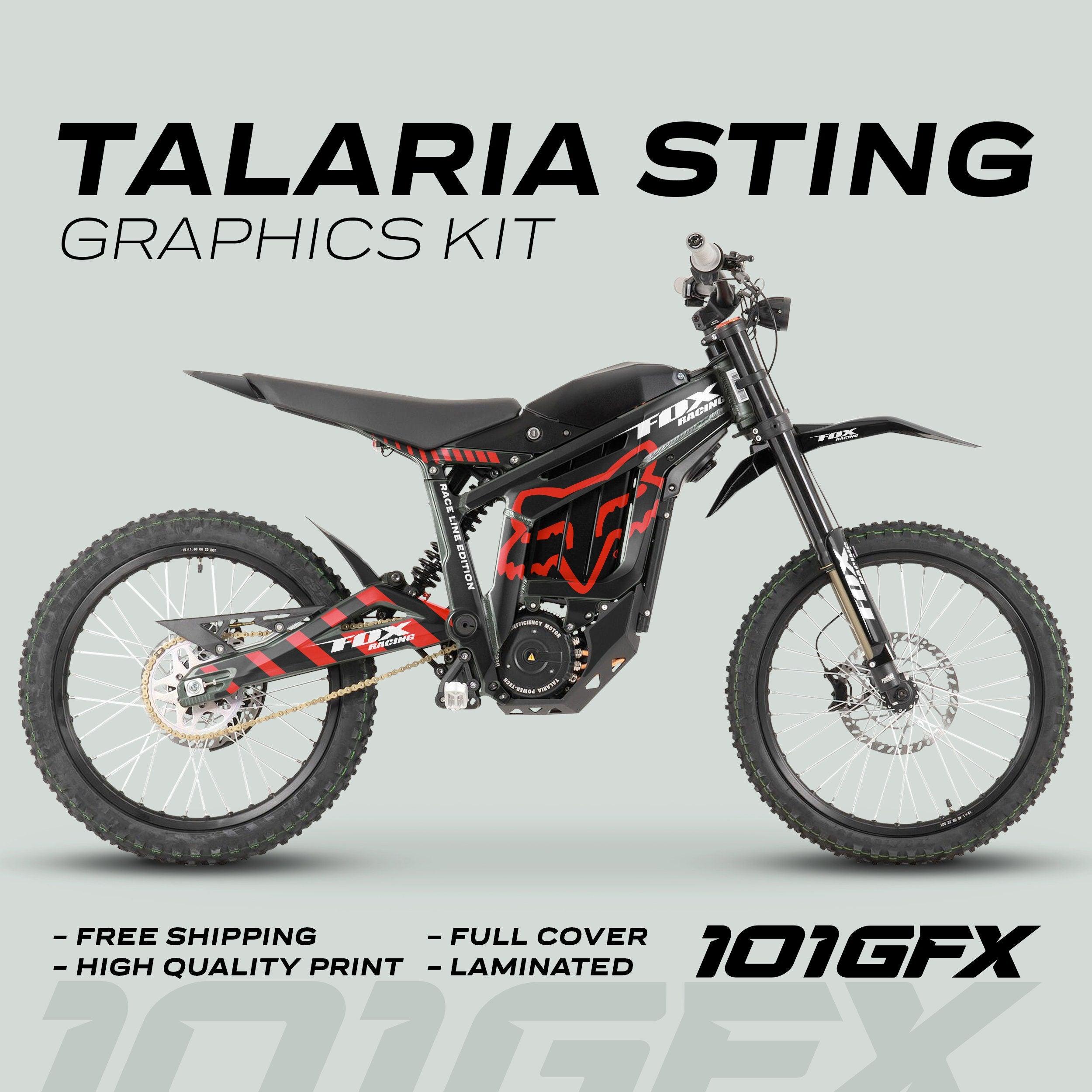 Talaria Sting R Graphics Kit FOX Raceline Black Red – 101GFX Unique ...