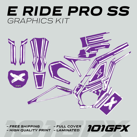 E Ride Pro SS Graphics Kit - Premium Decals for E-Bikes – 101GFX eBike ...