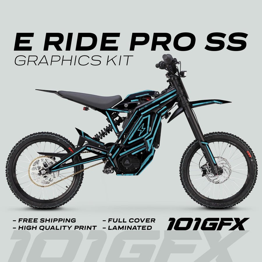 E Ride Pro SS Graphics Kit - Premium Decals for E-Bikes – 101GFX eBike Graphics