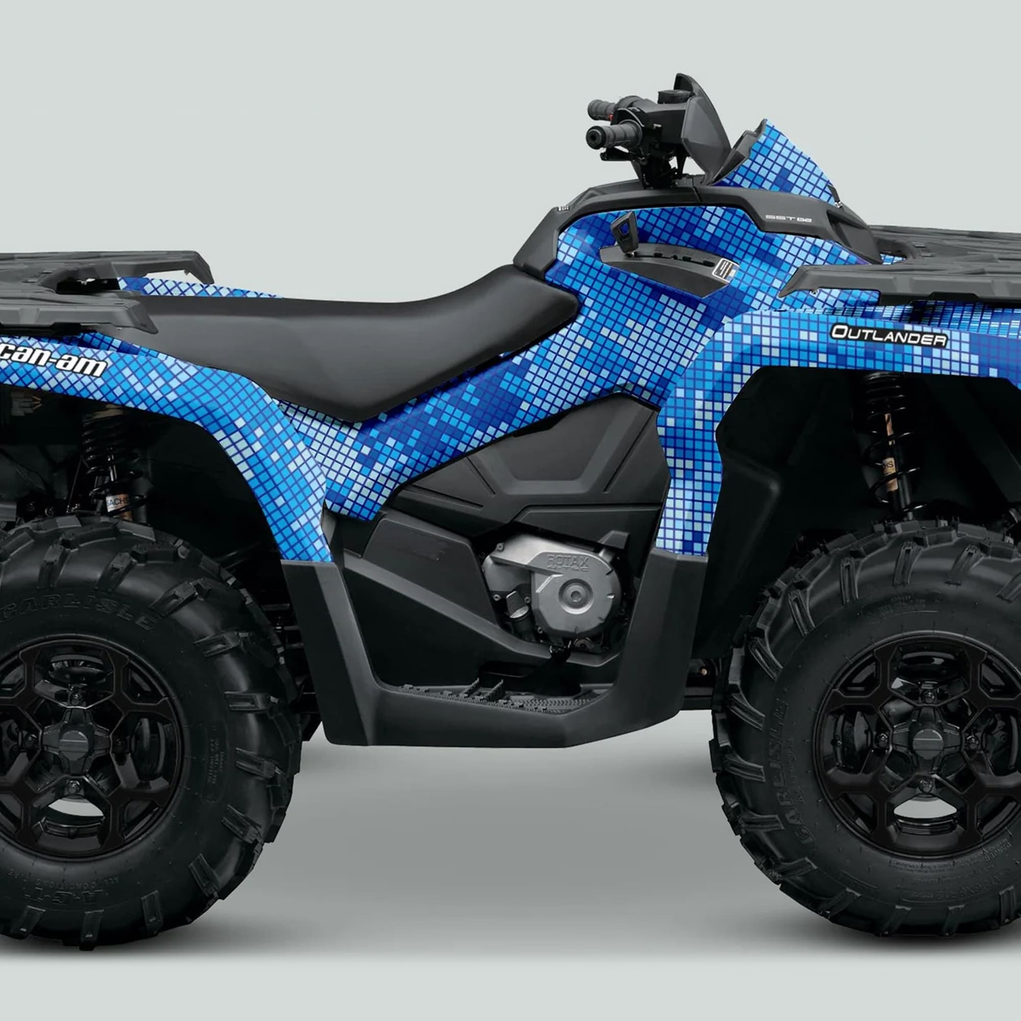 Can-Am OUTLANDER Graphics kit DIGITAL BLUE – 101GFX eBike Graphics