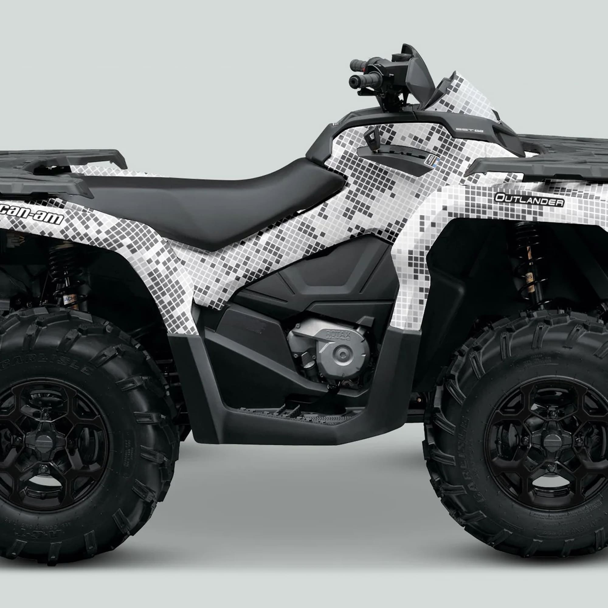 Can-Am OUTLANDER Graphics kit DIGITAL CAMO Winter – 101GFX eBike Graphics