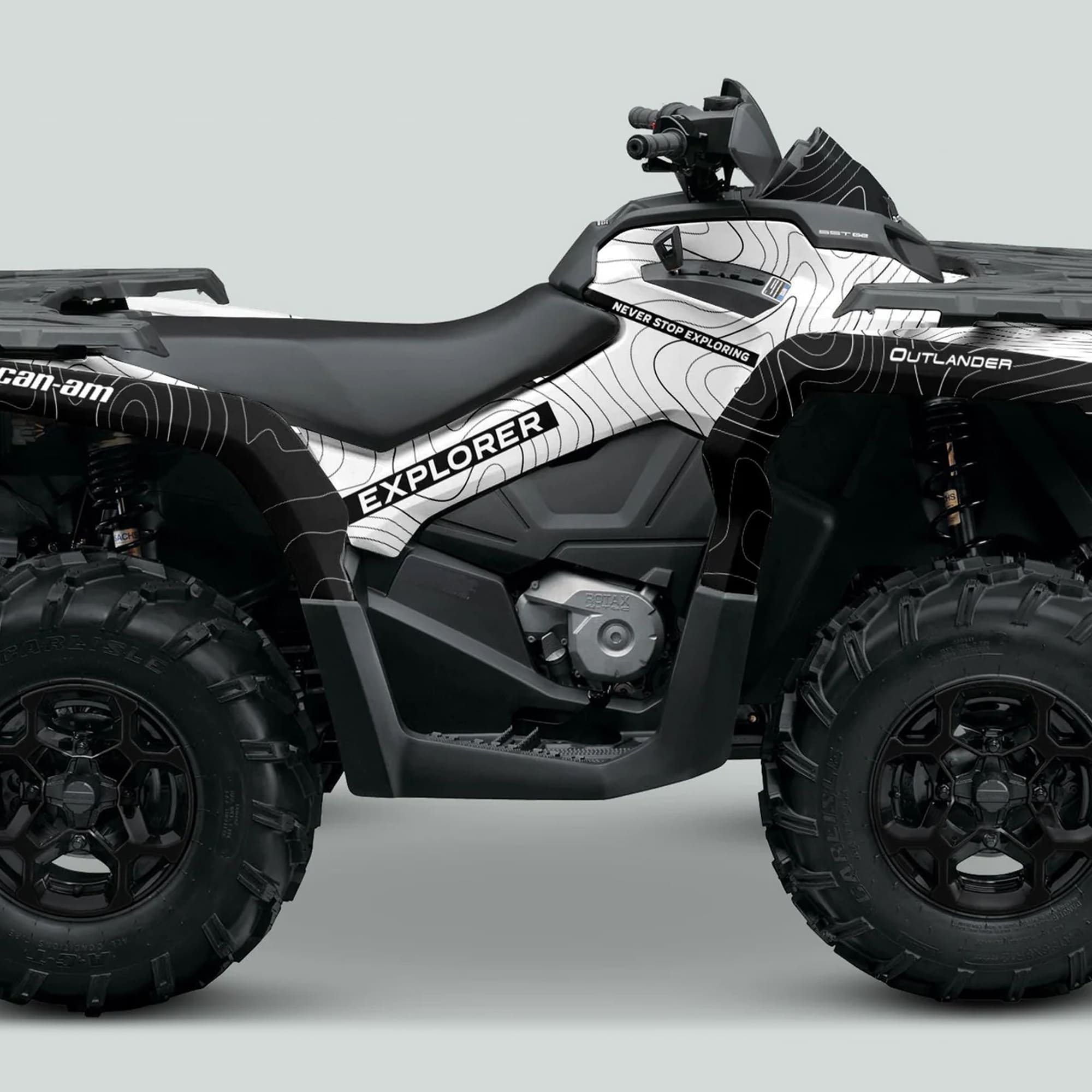 Can-Am Outlander G2 Graphics Kit White Black – 101GFX