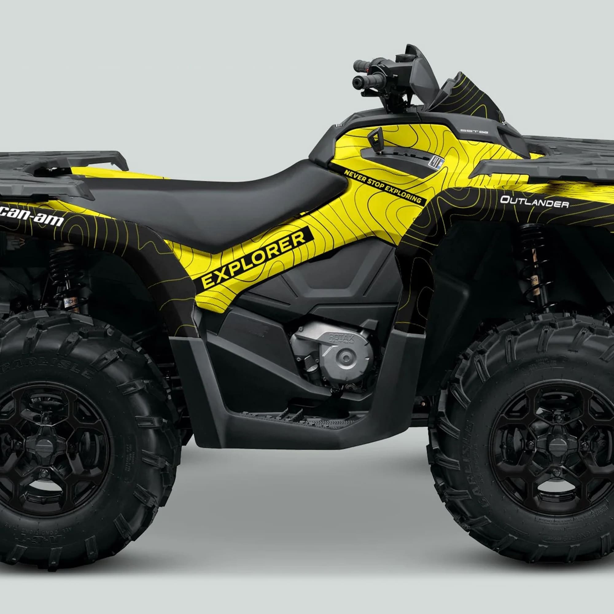 Can-Am Outlander G2 Graphics Kit Yellow Black – 101GFX