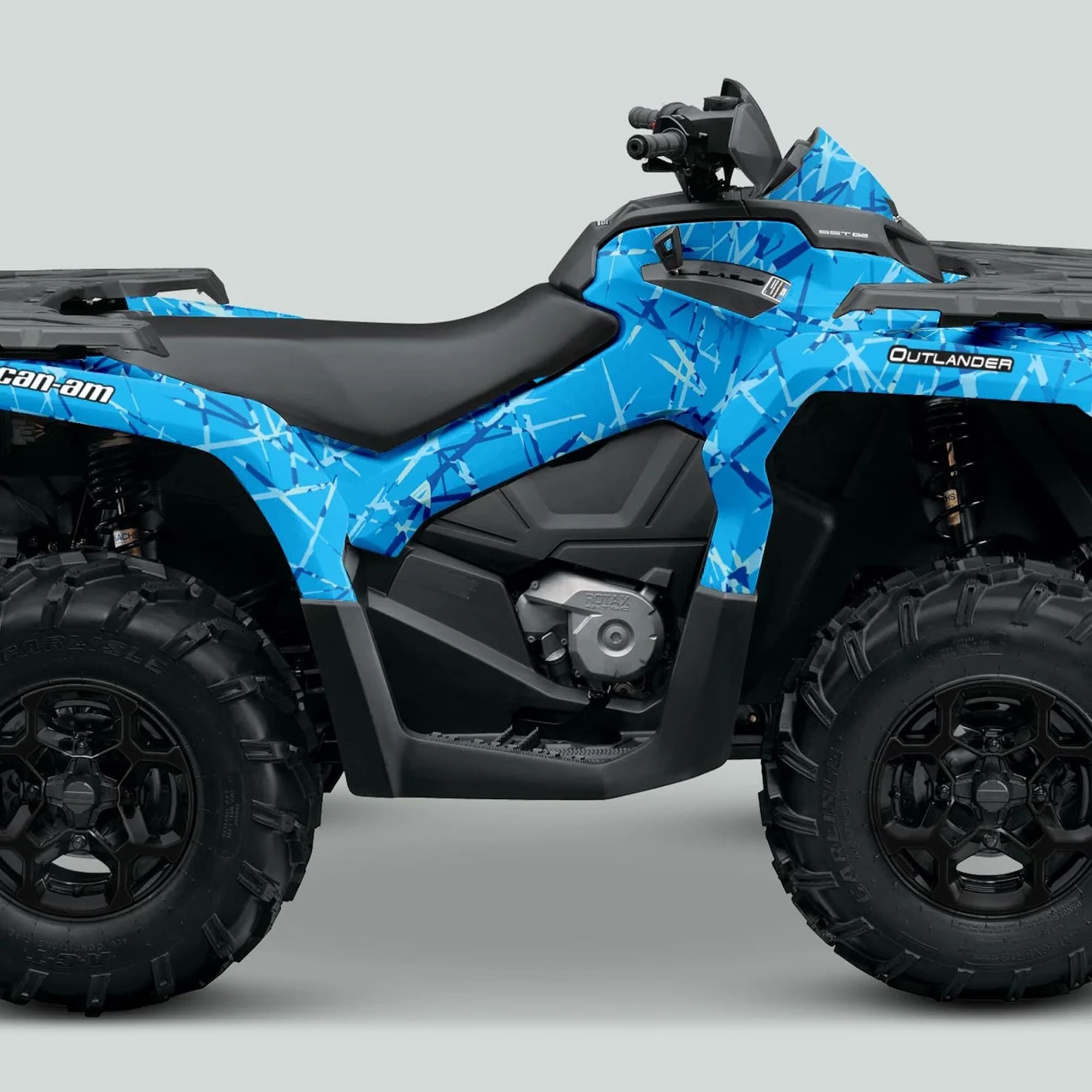 Can-Am Outlander G2 Scratchy Blue Graphics Kit – 101GFX