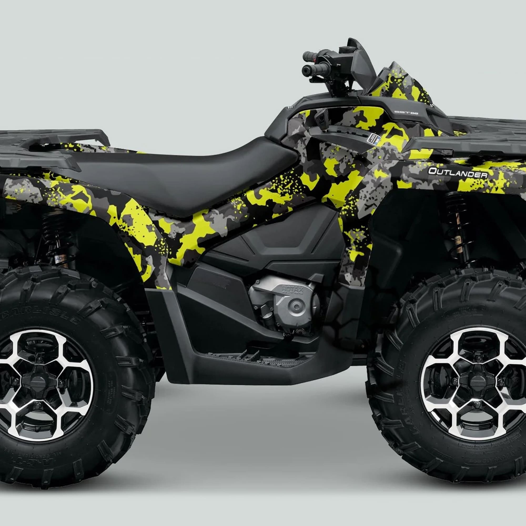 Can-Am OUTLANDER Graphics kit SPLAT CAMO Green – 101GFX eBike Graphics
