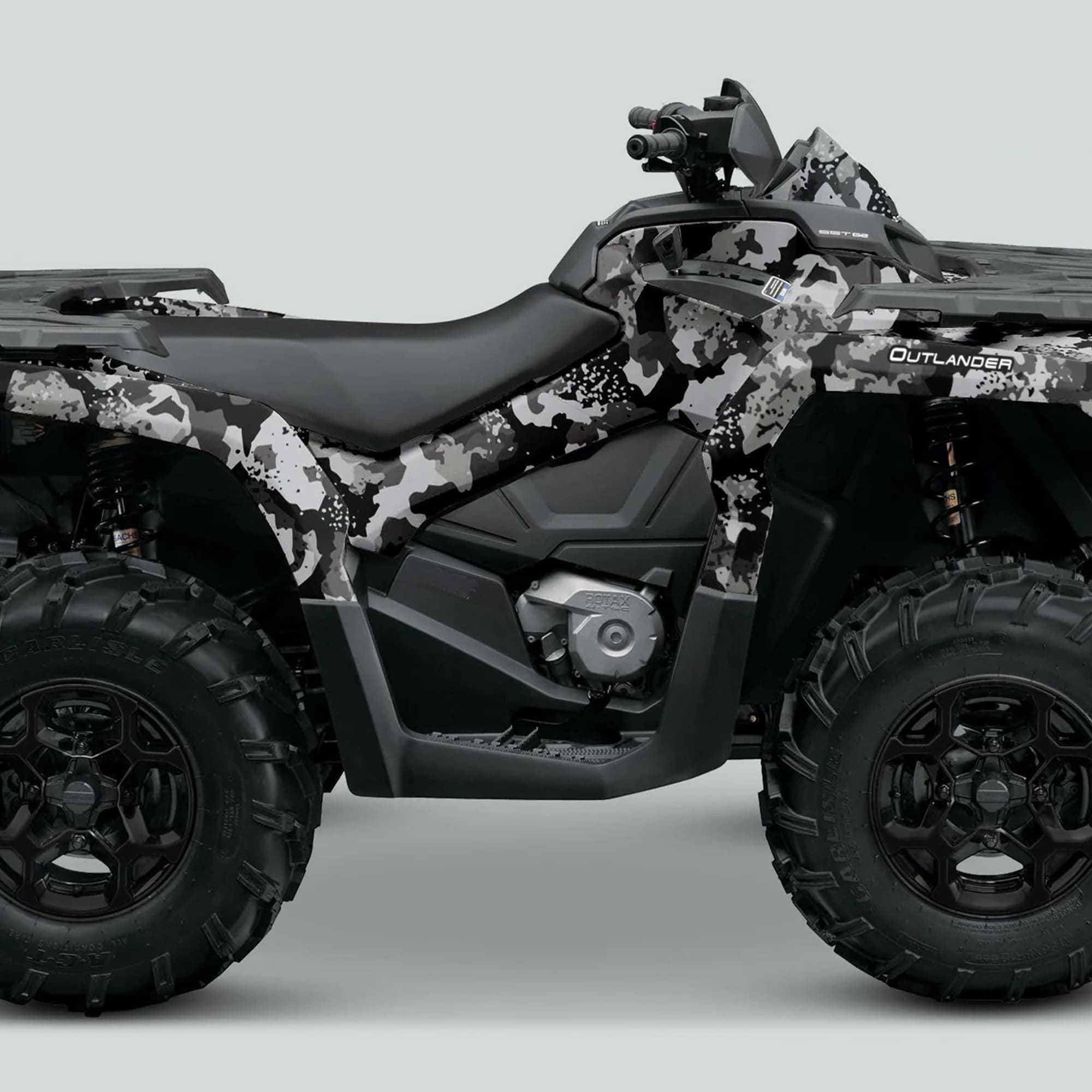 Can-Am Outlander Grey Splat Camo Graphics Kit – 101GFX