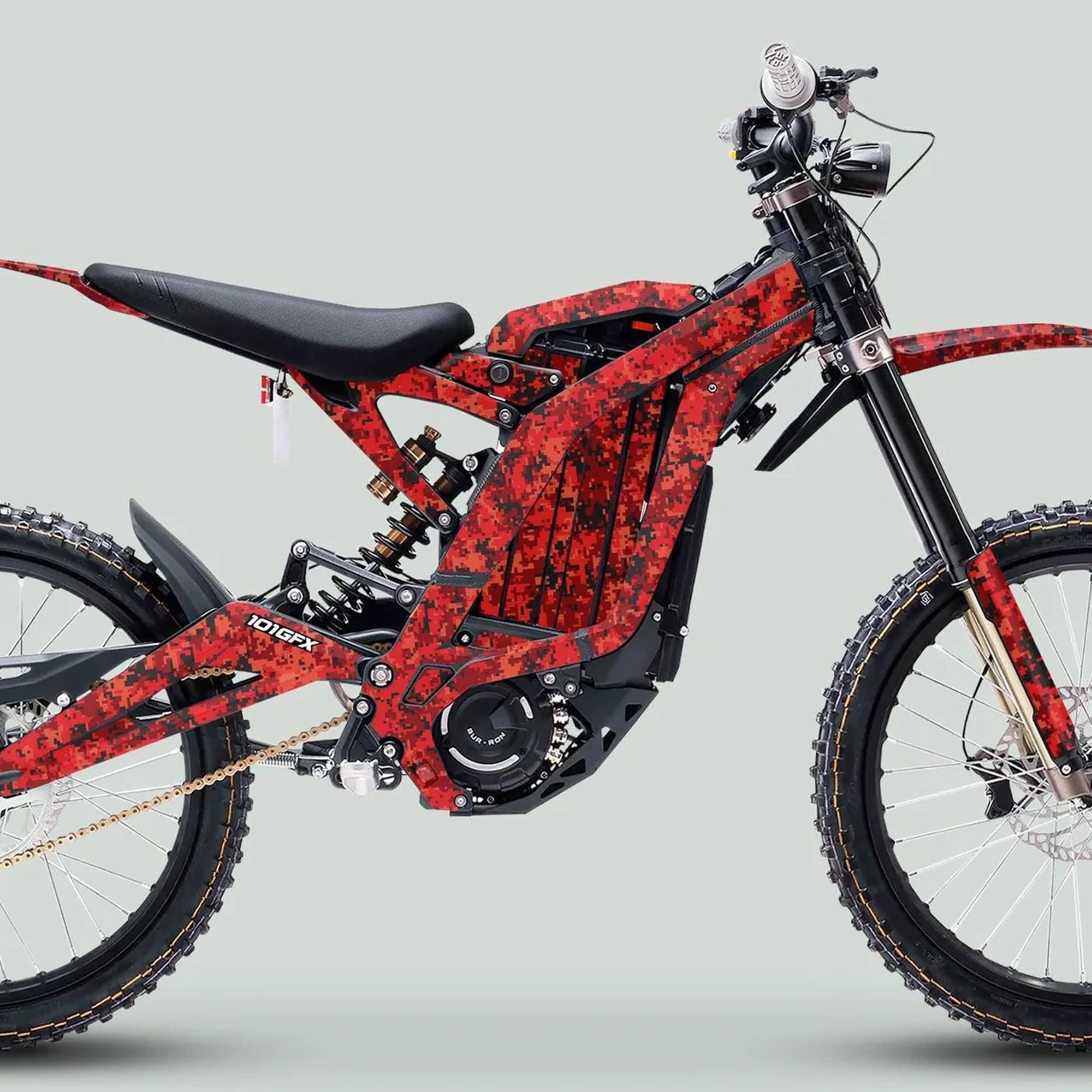 Surron Light Bee X Red Graphics Kit Upgrade – 101GFX