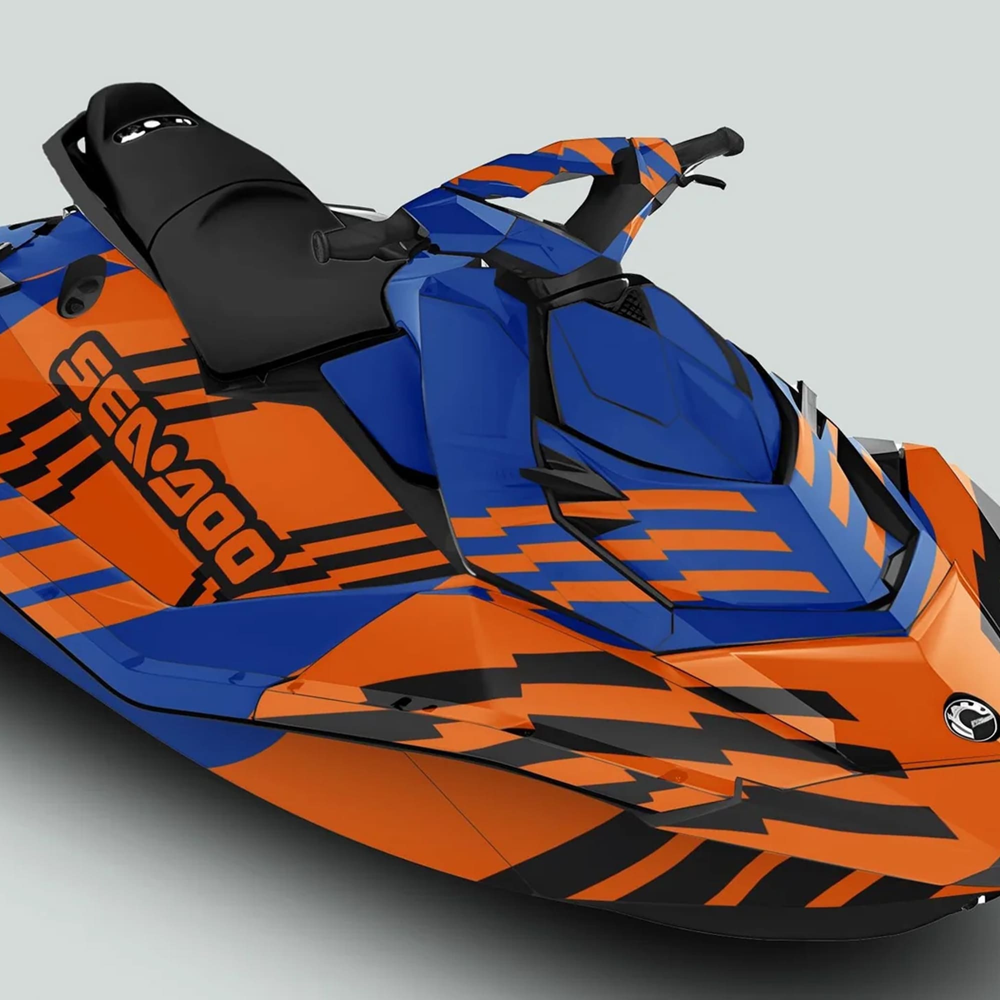 Sea Doo Spark Graphics Kit Fast Blue Orange – 101GFX
