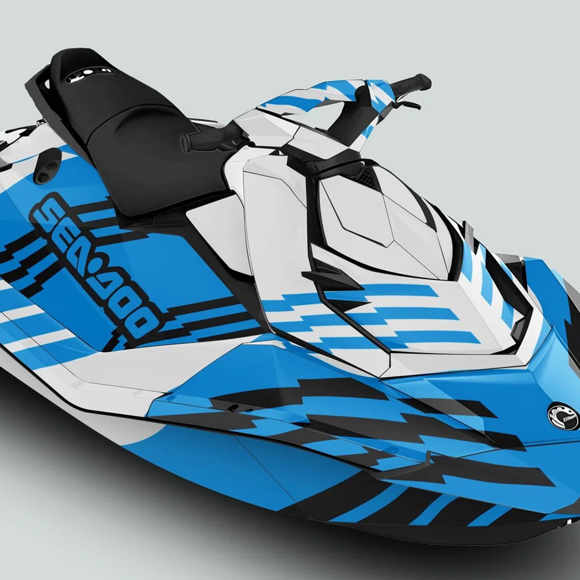 Sea Doo Spark FAST Graphics Kit White Cyan – 101GFX