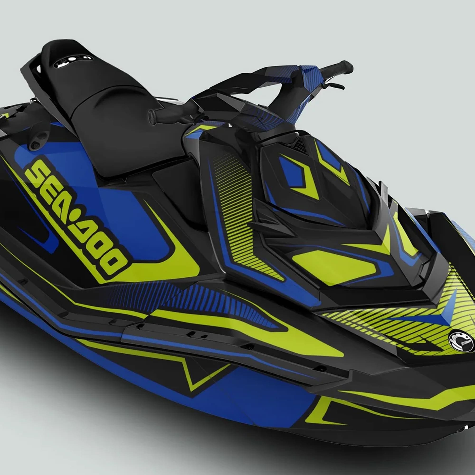 Sea Doo Spark Race Line Graphics Kit Blue – 101GFX