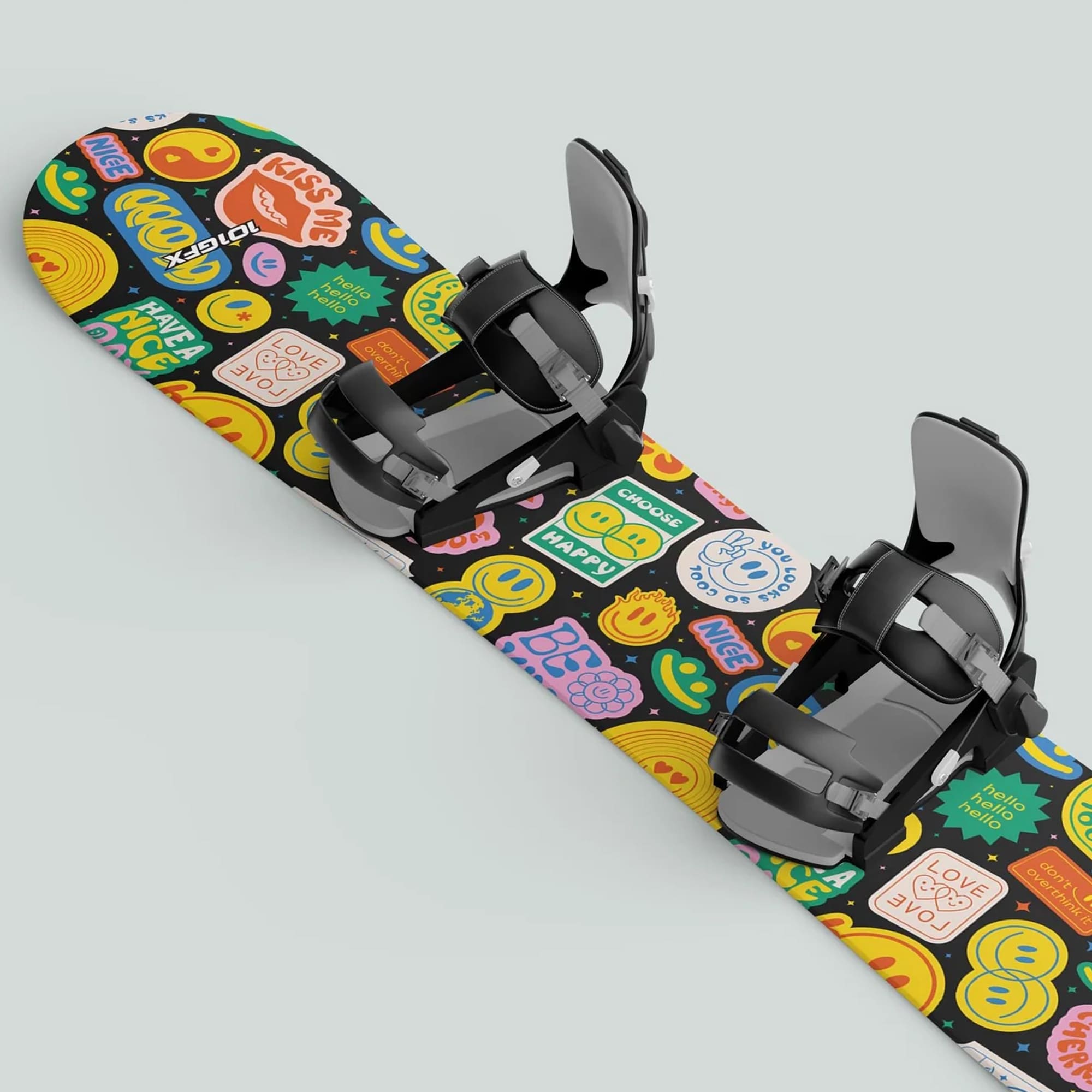 GOOD VIBES Snowboard Wrap by 101GFX