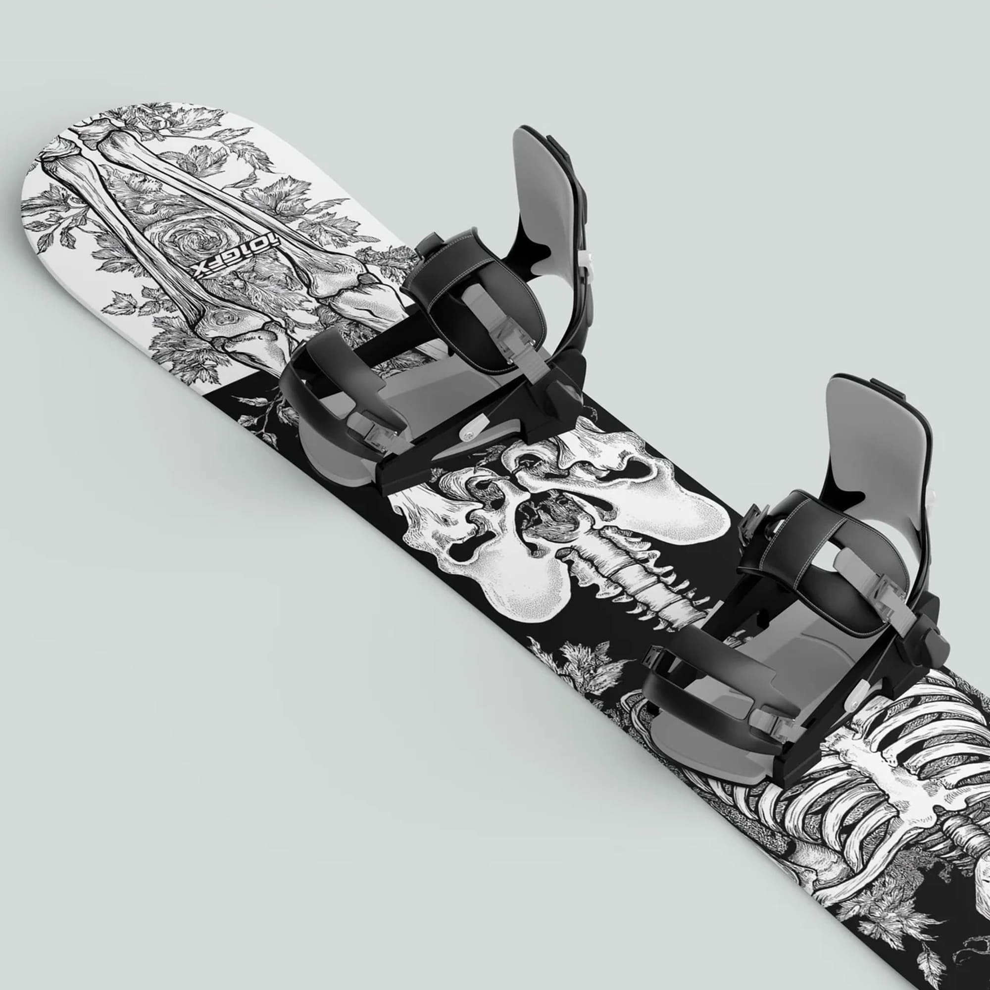 Snowboard Wrap RIDER FOREVER WHITE Sticker Skin – 101GFX
