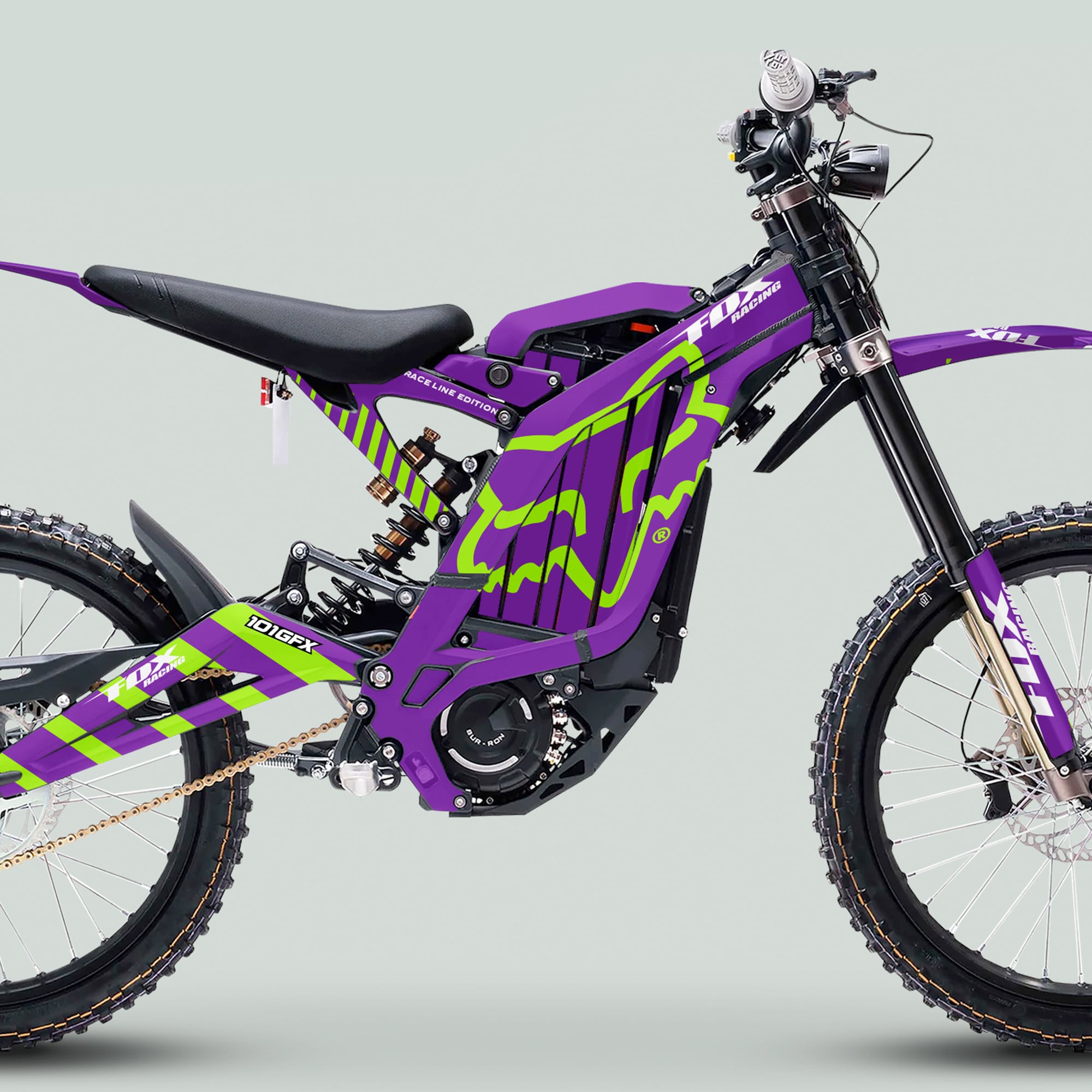 Surron Light Bee X Graphics Kit Purple Green – 101GFX