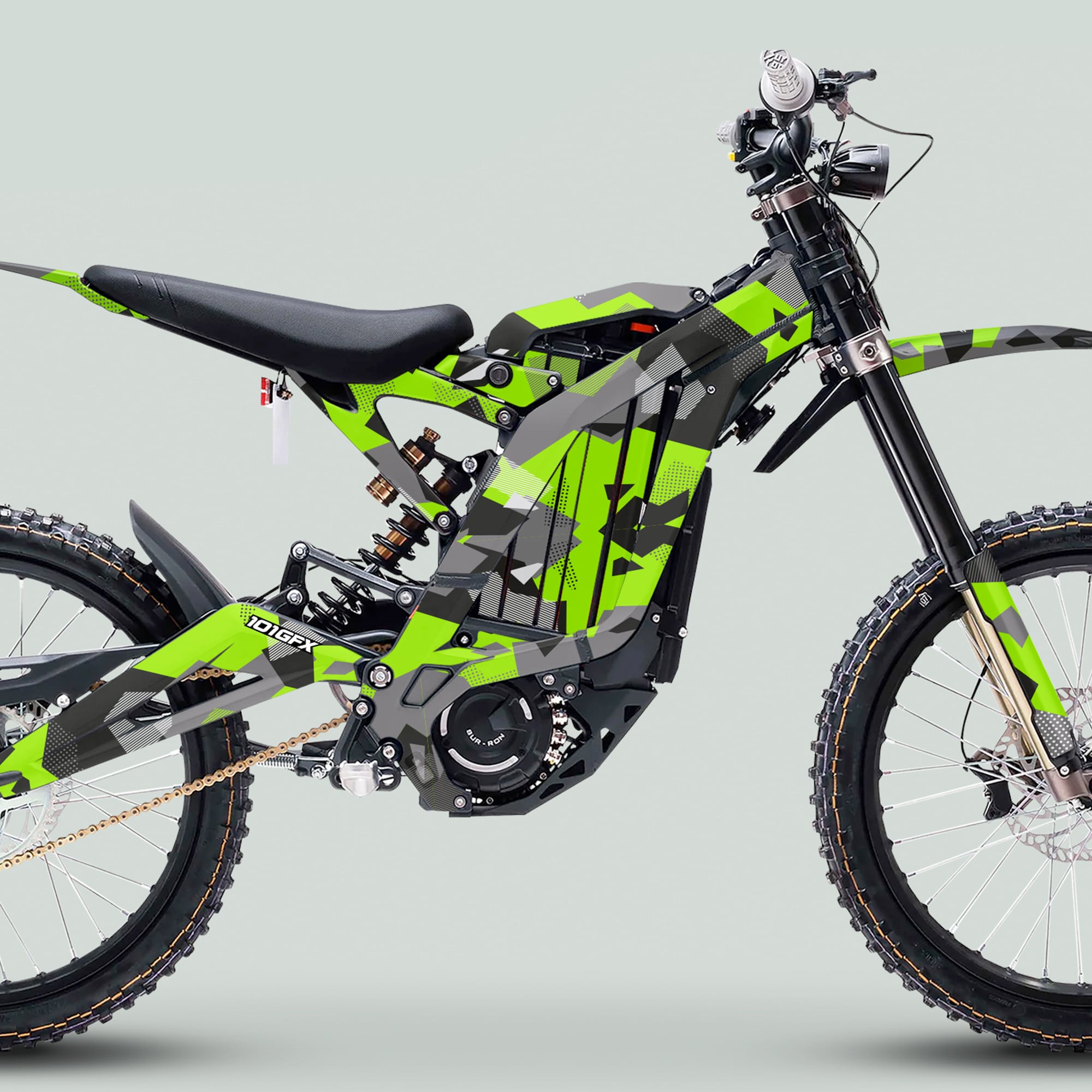 Surron Light Bee X GEOTECH Green Graphics Kit – 101GFX