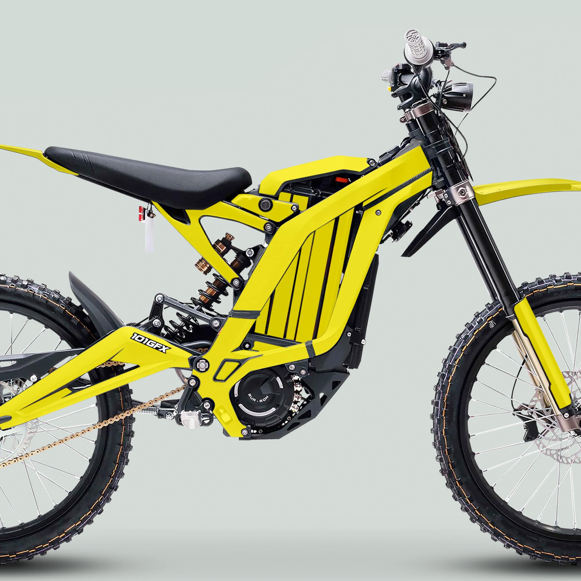 Surron Light Bee X Graphics Kit MONO COLOR Yellow – 101GFX eBike Graphics