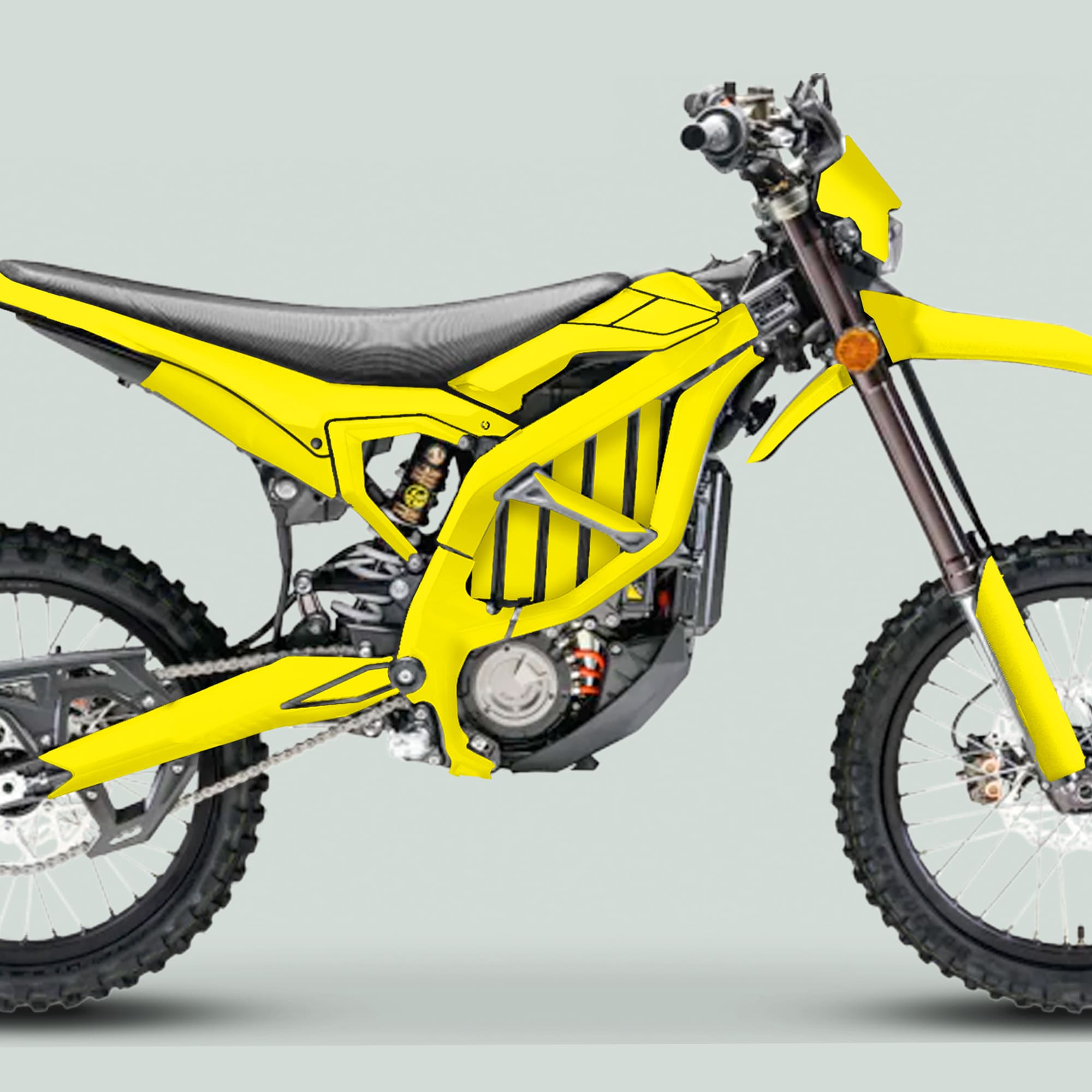 Surron Ultra Bee Yellow Graphics Kit for Bikes – 101GFX