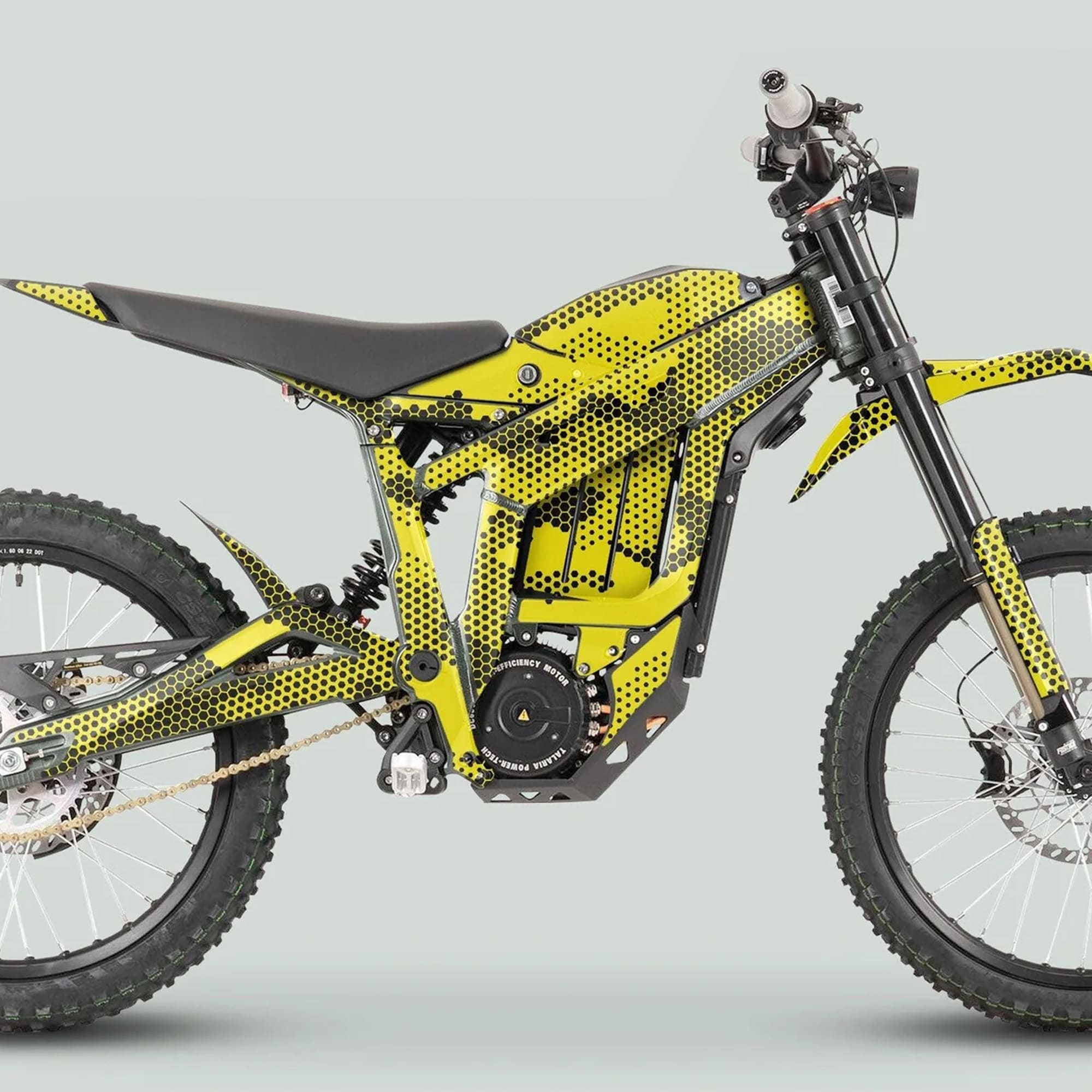 Talaria Sting MX3 MX4 Graphics Kit HEXOCAM Yellow – 101GFX eBike Graphics